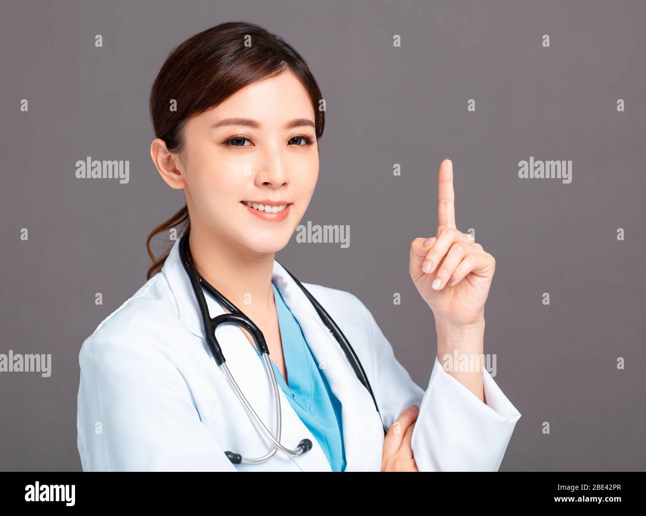 Adult female hand pointing hi-res stock photography and images - Alamy