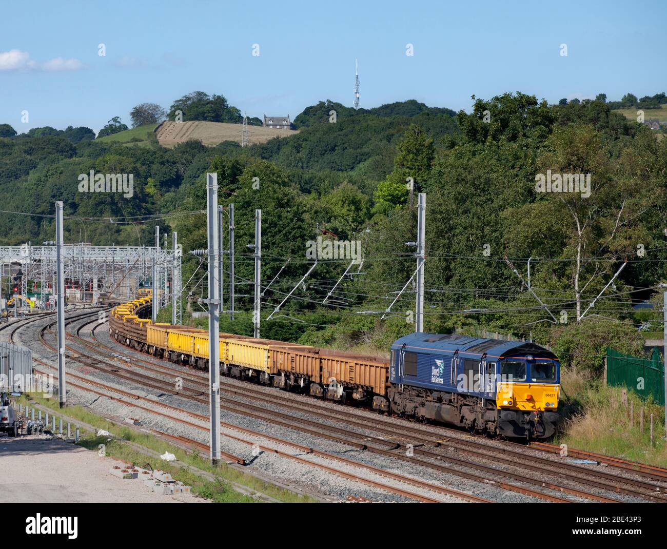 Direct rail Services class 66 locomotive on the west coast mainline ...