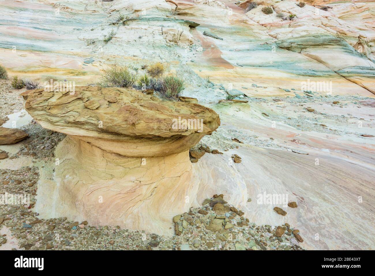 Toadstool rock in Glen Canyon National Recreation Area Stock Photo - Alamy