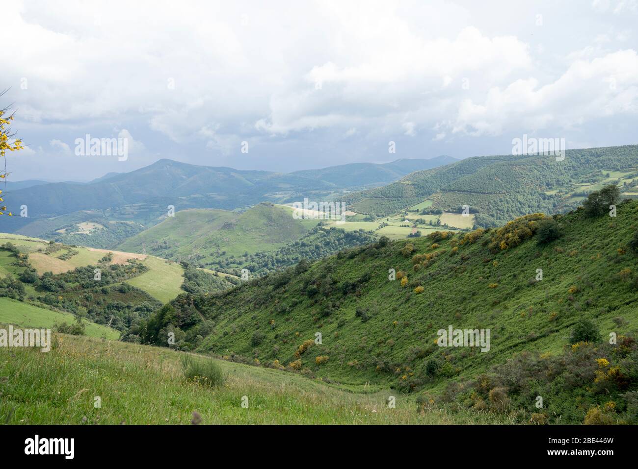 Spain, Galicia, O Cebreiro, Camino de Santiago, the way of St. James ...