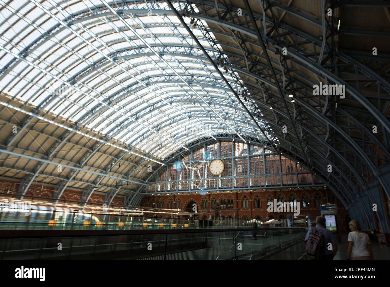 Inside St Pancras station on Euston Road in London, England, United ...