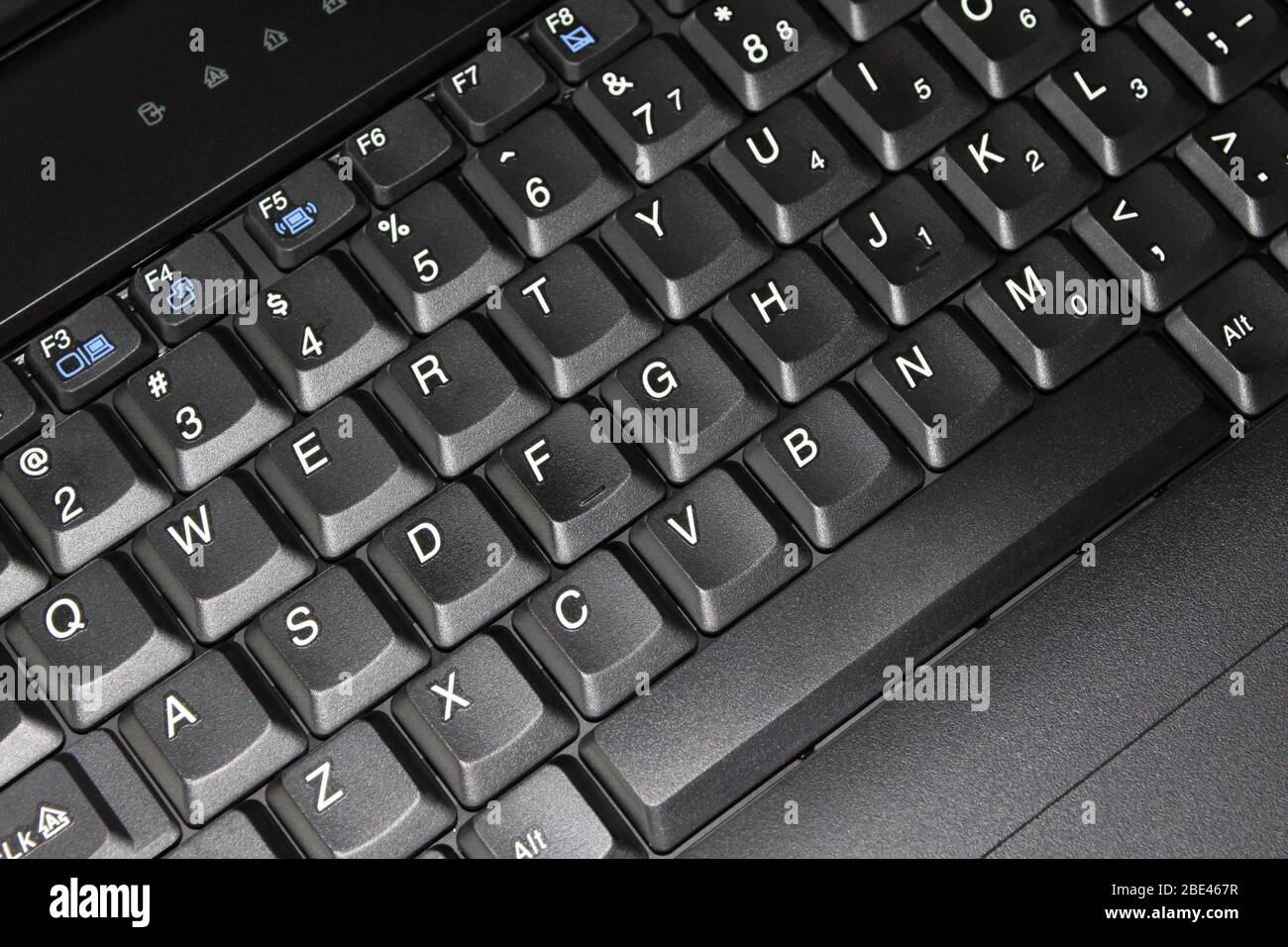 closeup of laptop keyboard Stock Photo - Alamy