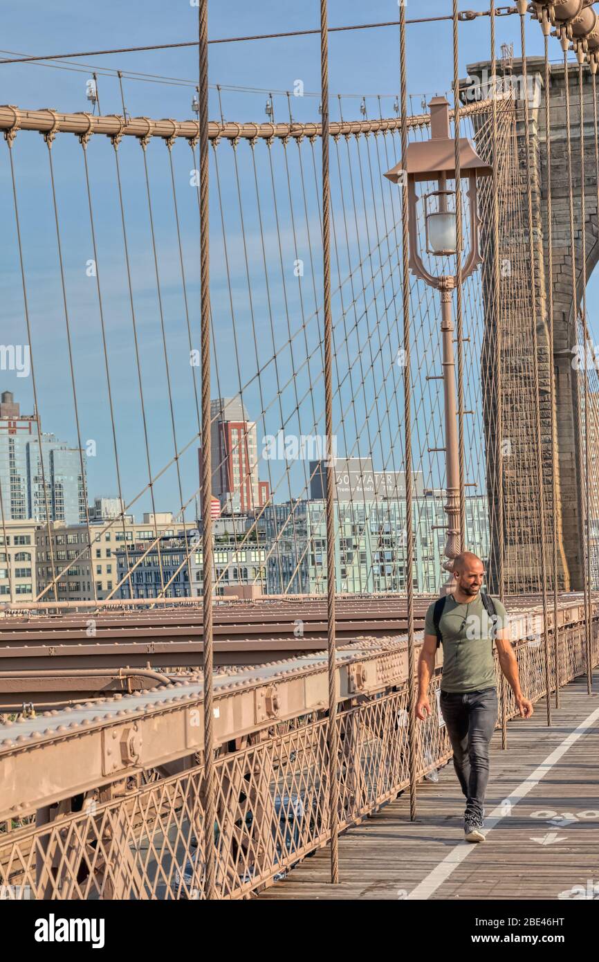 Man crosses bridge over hi-res stock photography and images - Alamy
