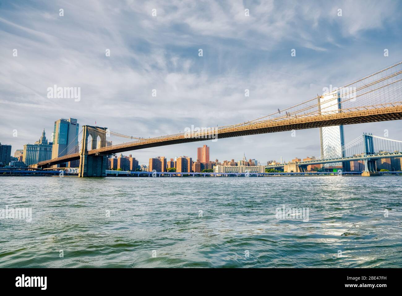 Brooklyn Bridge panorama, New York Stock Photo - Alamy