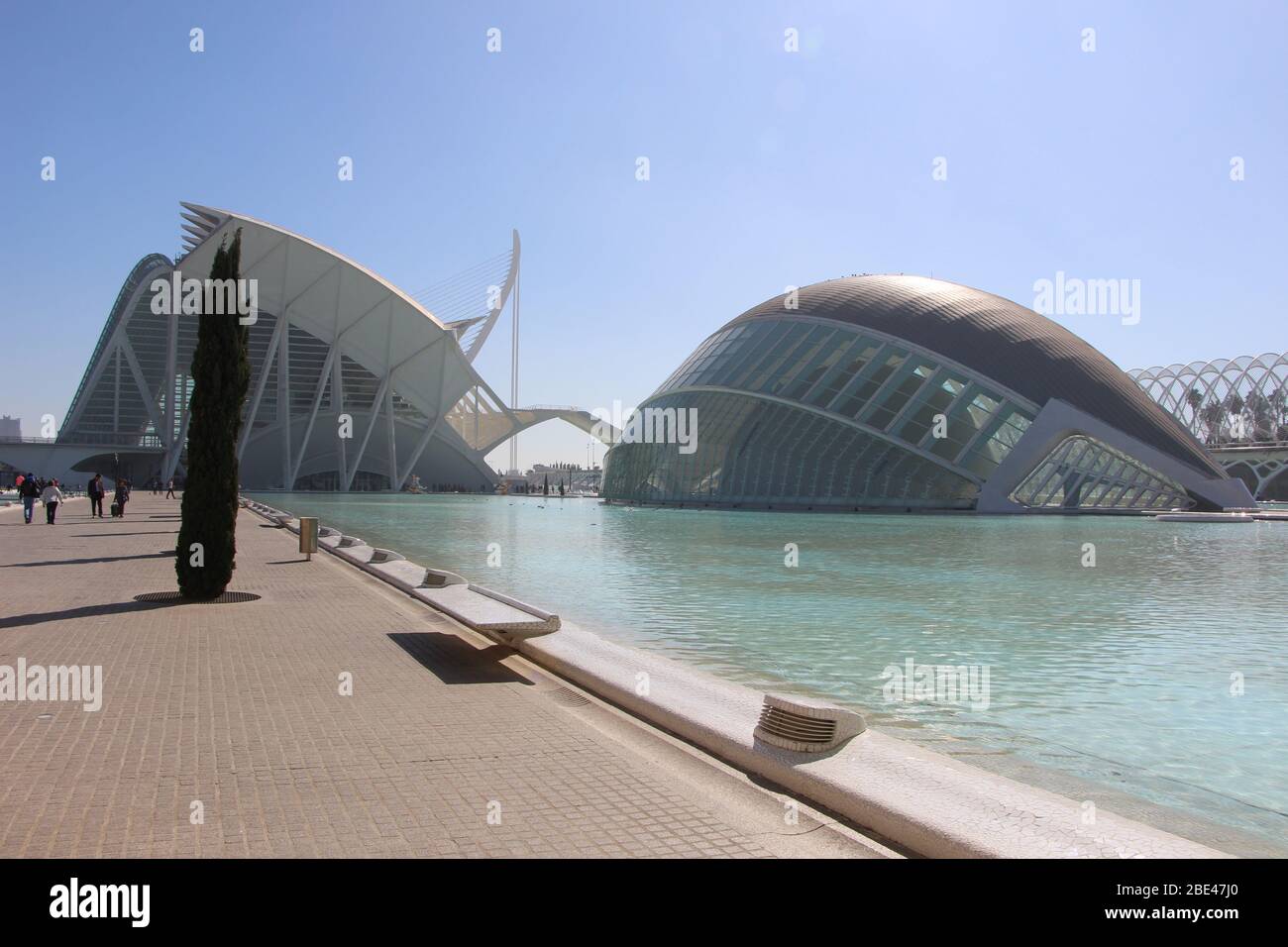 Hemisferic building with long perspective view City of Arts and ...