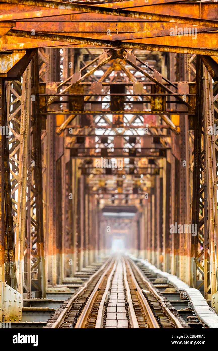 Long Bien Bridge; Hanoi, Vietnam Stock Photo - Alamy