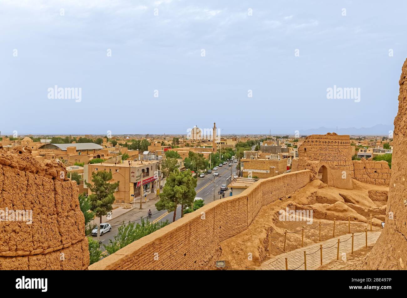 Meybod city aerial Iran Stock Photo - Alamy