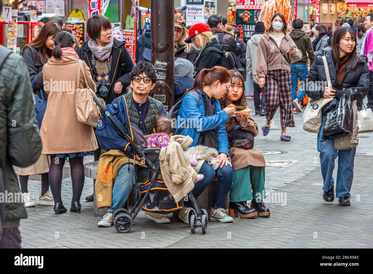 People on the streets of Osaka Stock Photo - Alamy