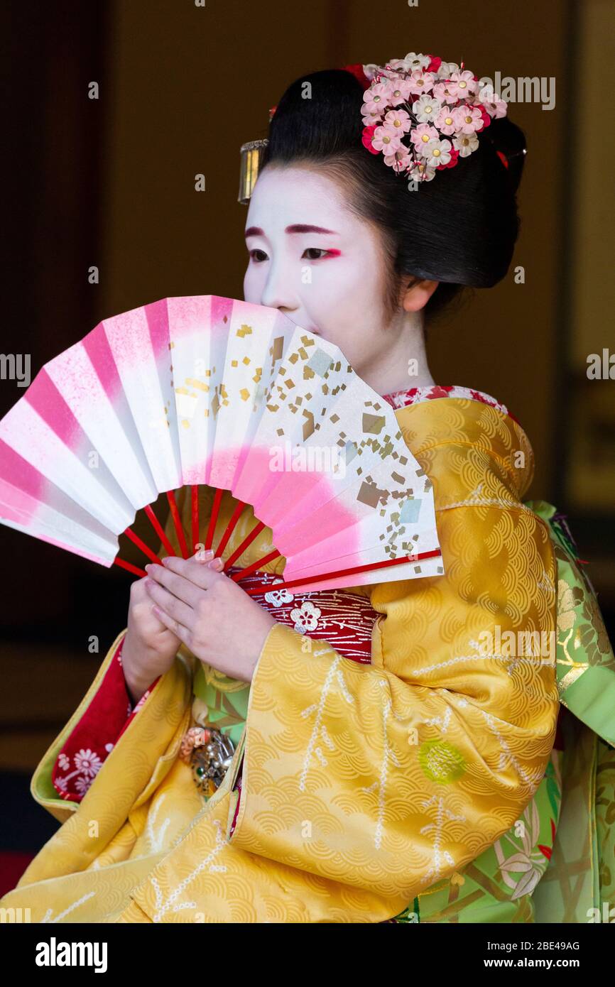 Portraits of a Maiko in Kyoto, Japan Stock Photo - Alamy
