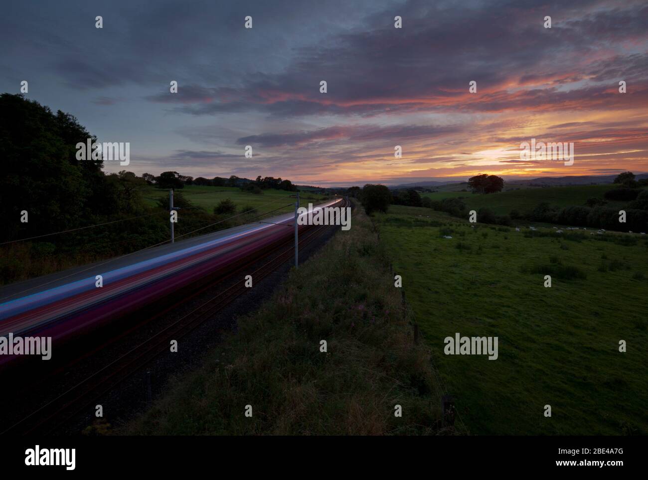 First Transpennine Express class 350 train on the west coast mainline ...