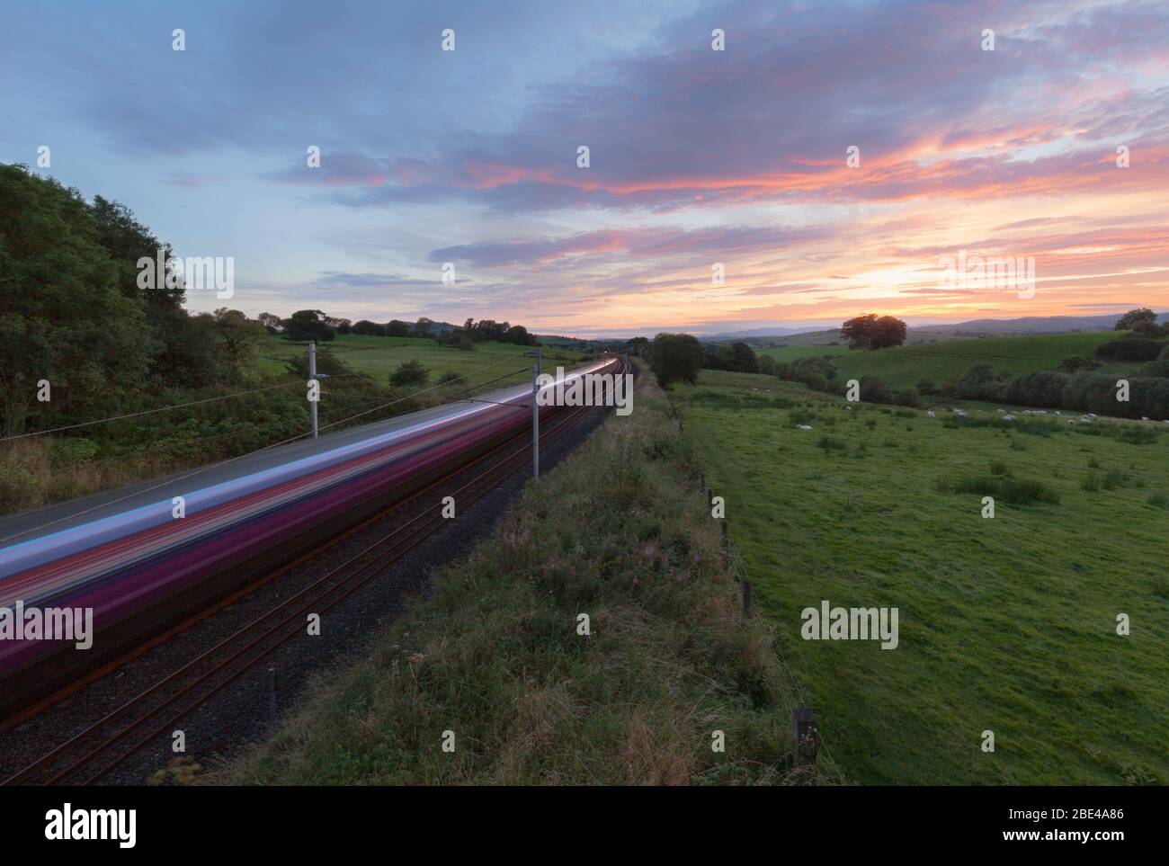 First Transpennine Express class 350 train on the west coast mainline ...