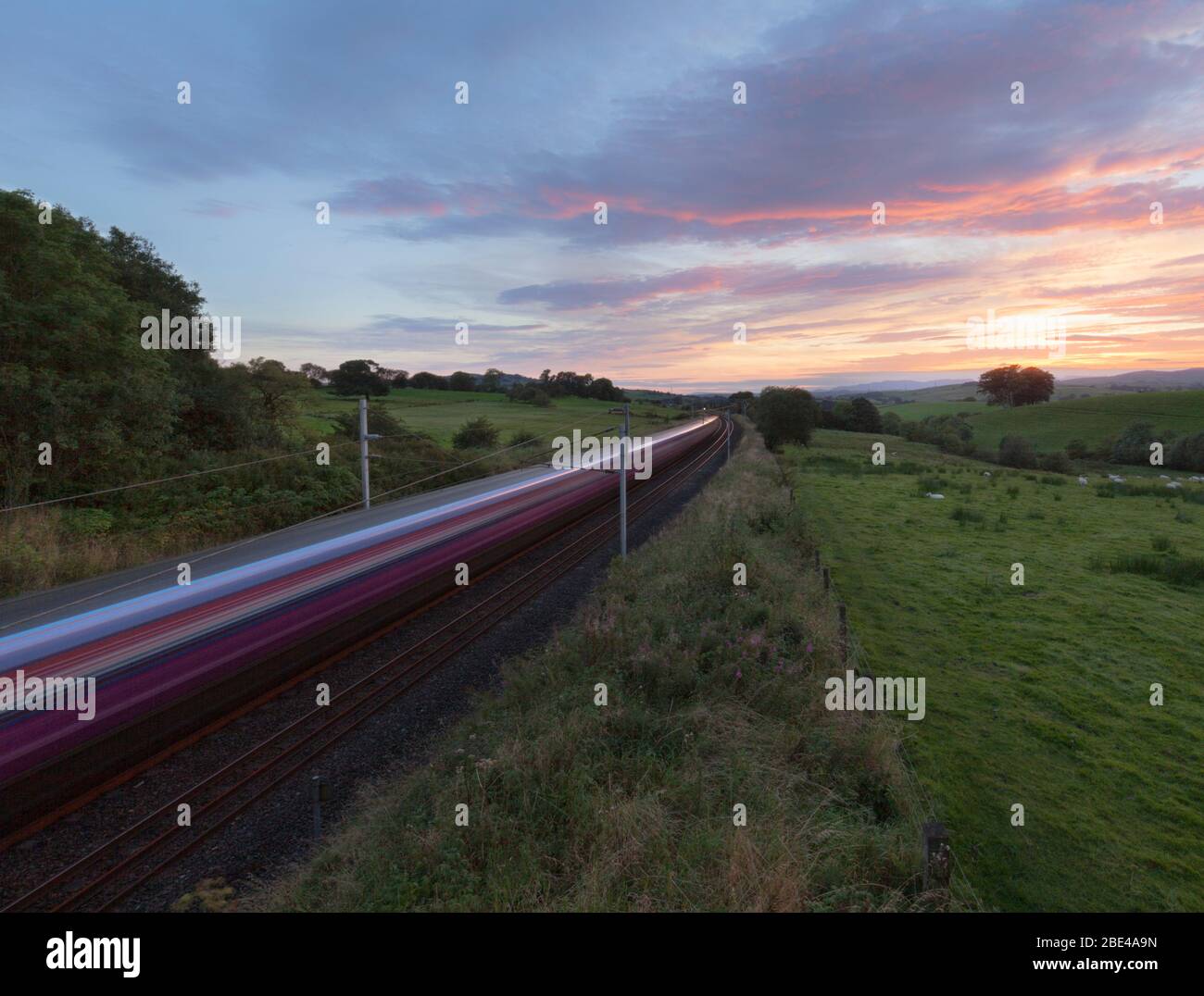 First Transpennine Express class 350 train on the west coast mainline ...
