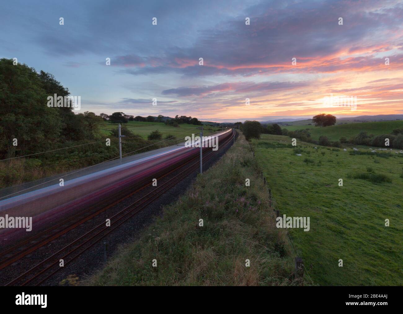 First Transpennine Express class 350 train on the west coast mainline ...