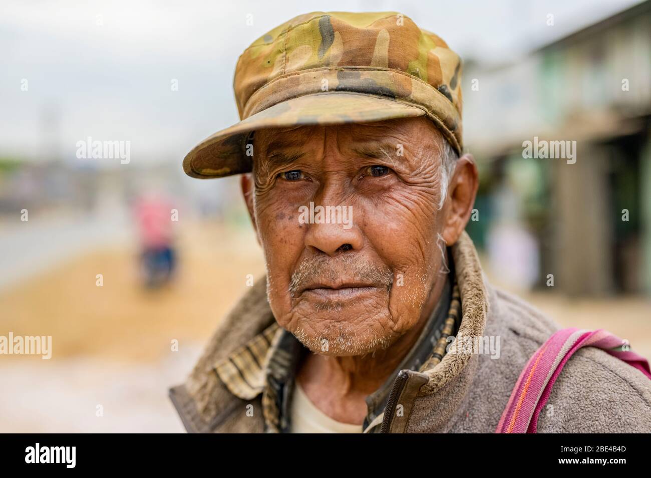 Burmese man with hat; Taungyii, Shan State, Myanmar Stock Photo - Alamy