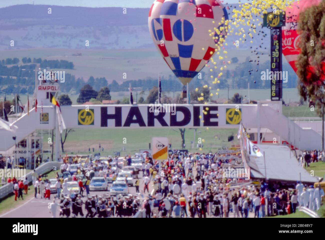 Bathurst, Australia, October 5th, 1986: An Australian Navy band leaves ...