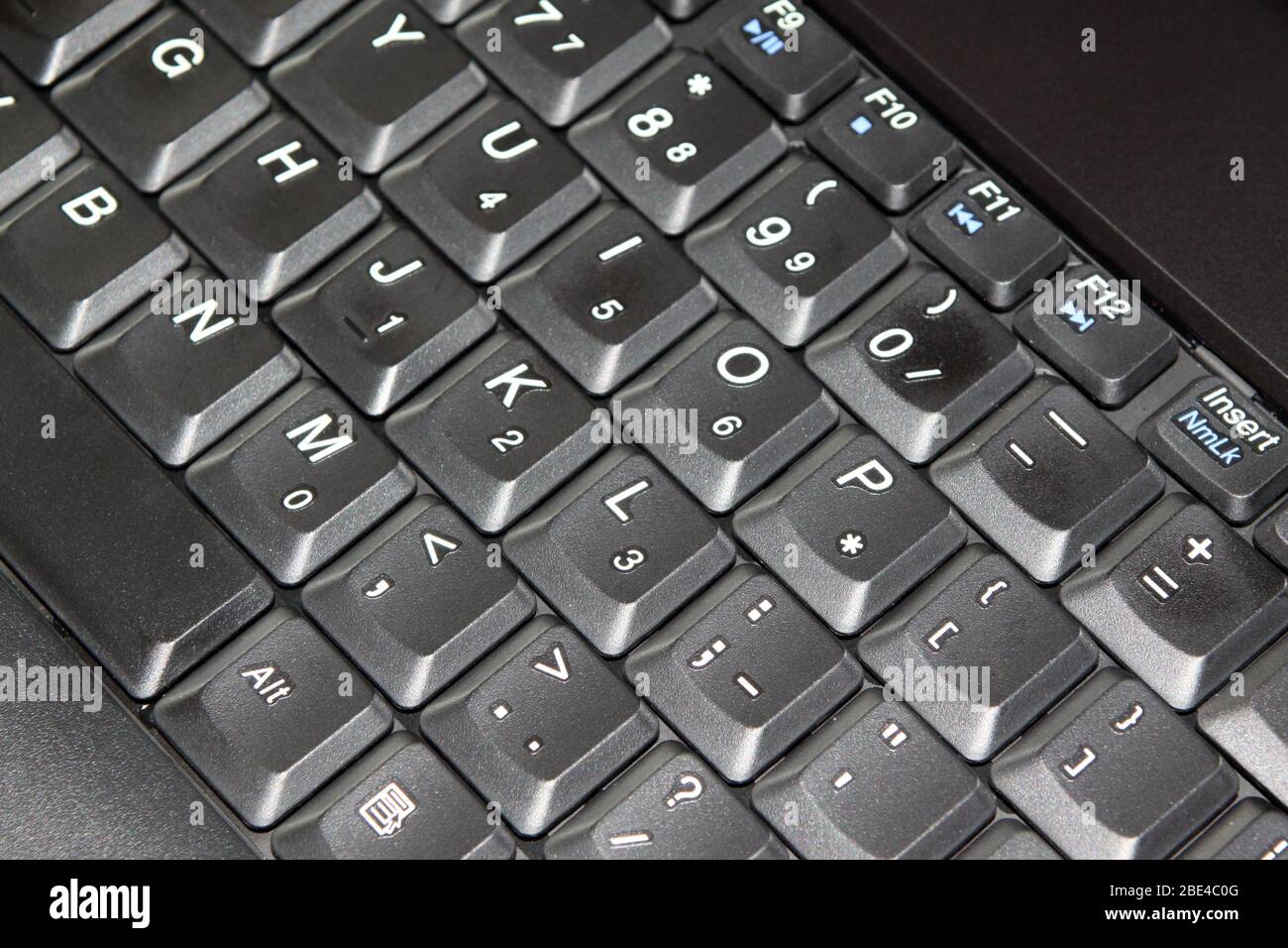 closeup of laptop keyboard Stock Photo - Alamy