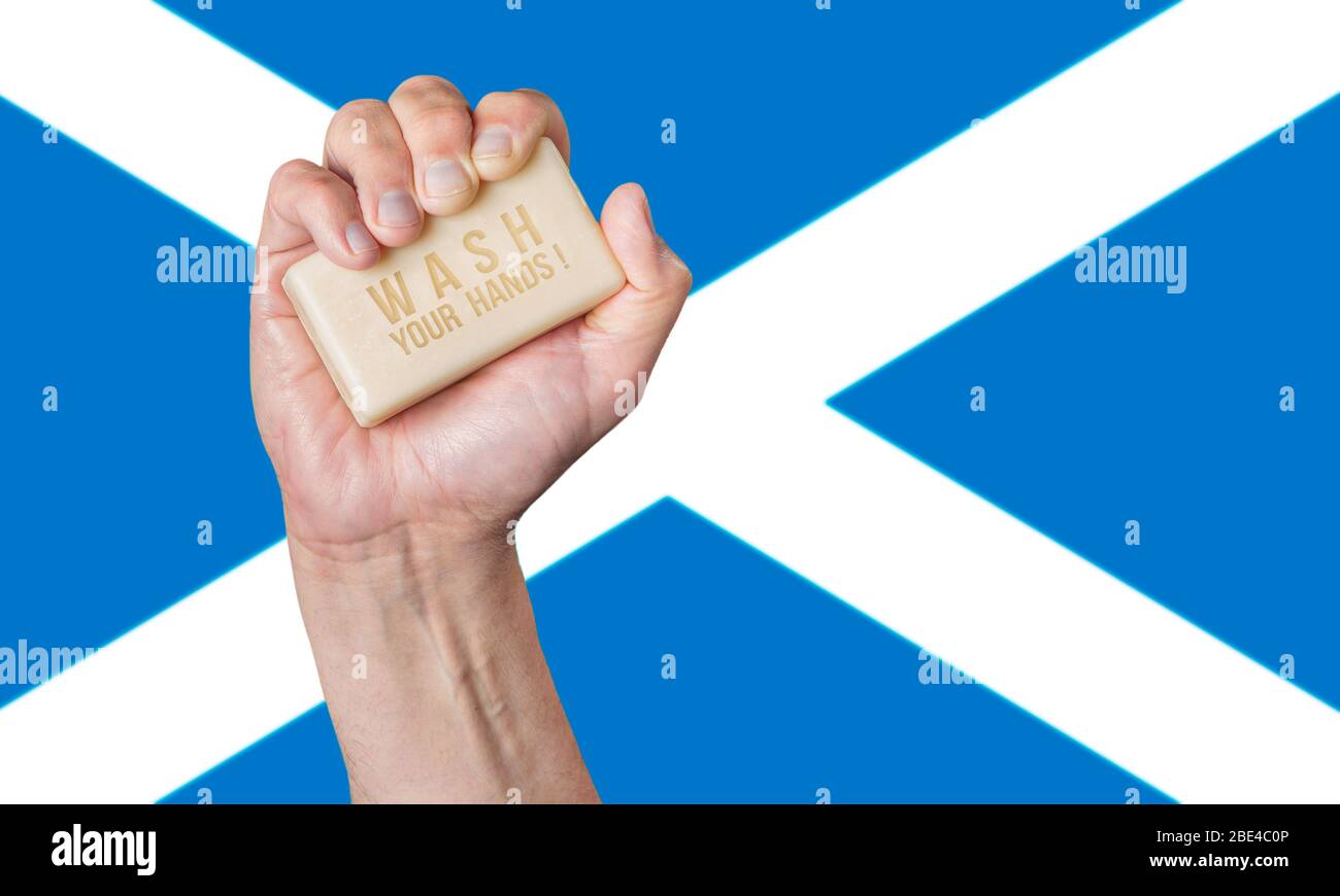 Scottish flag colour hi-res stock photography and images - Alamy