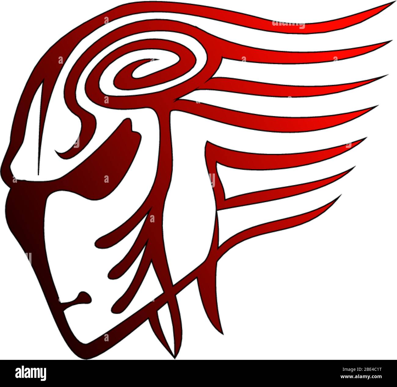 Close up head profile Stock Vector Images - Alamy