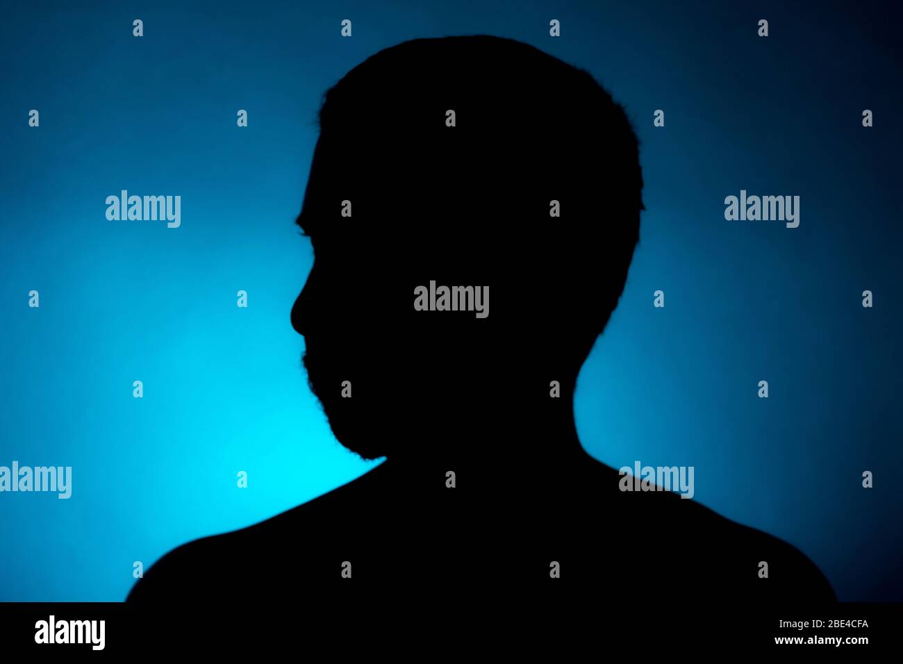 Black silhouette user profile icon hi-res stock photography and images ...