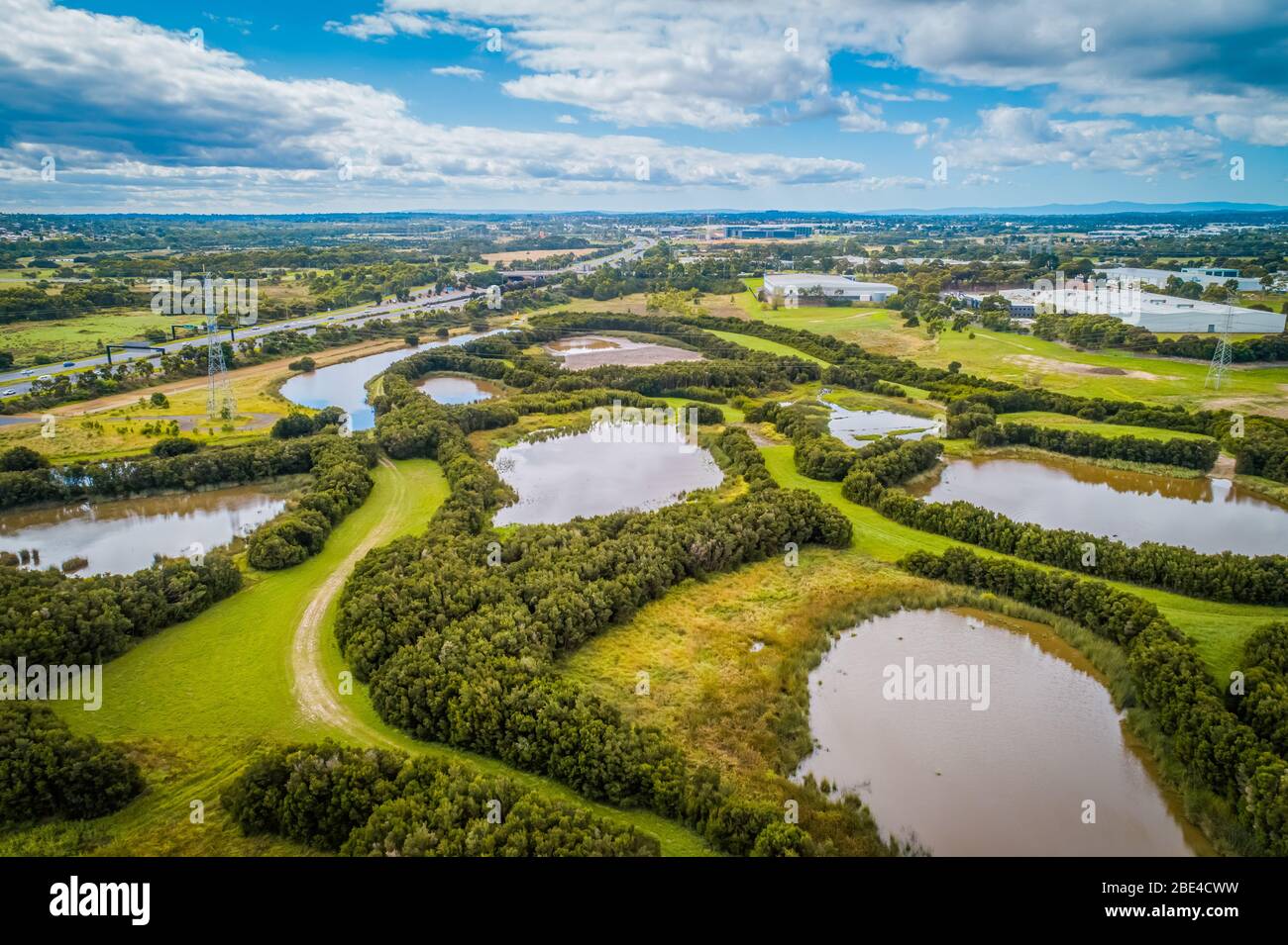 Beautiful Tirhatuan Wetlands in Rowville, Victoria, Australia Stock ...