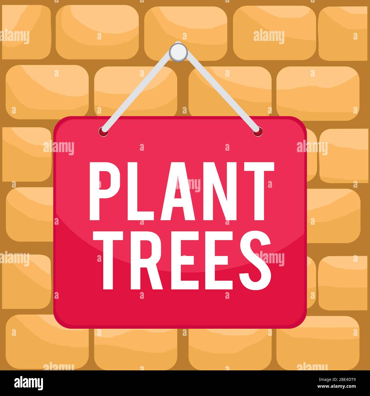 Handwriting text Plant Trees. Conceptual photo process of planting a ...