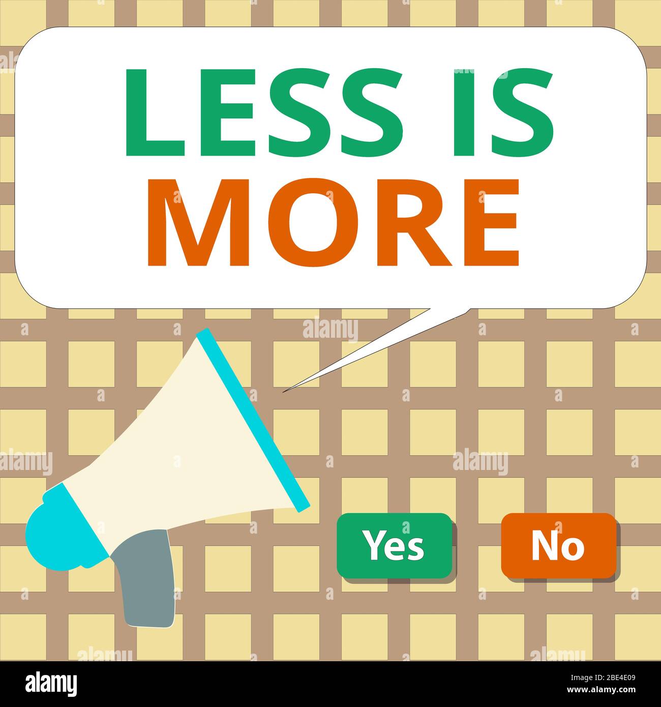 Writing note showing Less Is More. Business concept for used to express ...