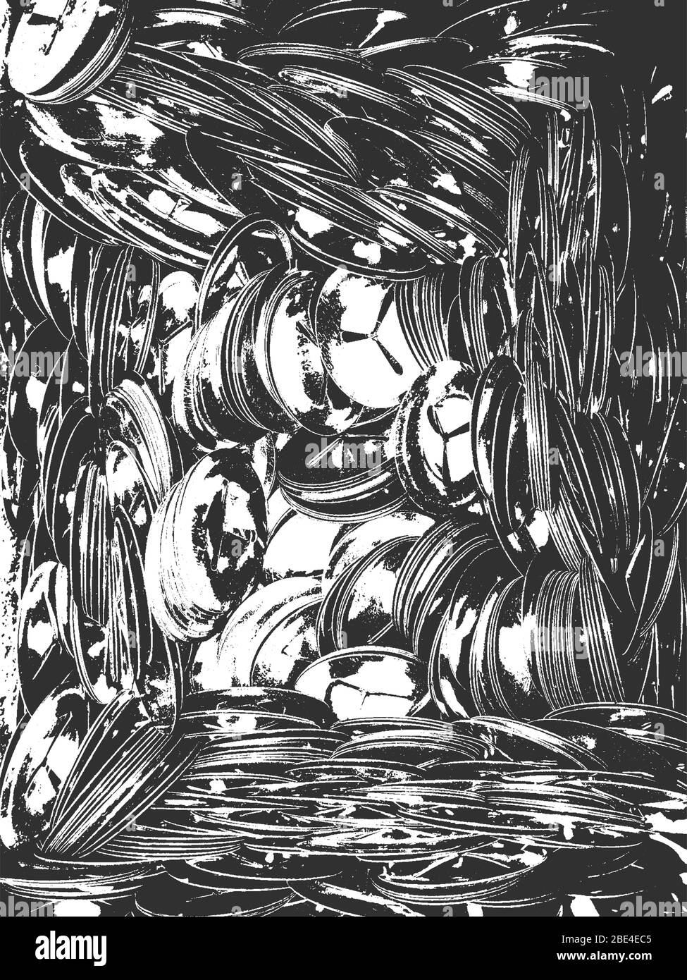 Rusty coins Stock Vector Images - Alamy