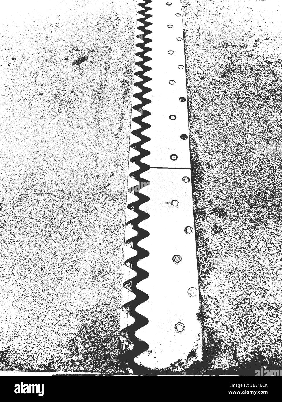 Distress old cracked concrete vector texture. EPS8 illustration. Black ...