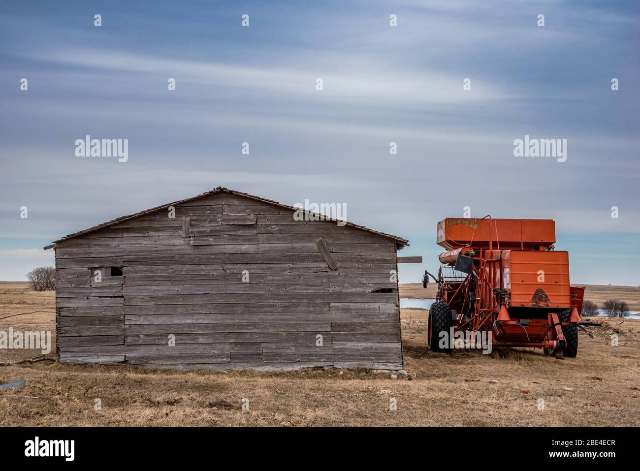Antique combine harvester hi-res stock photography and images - Alamy