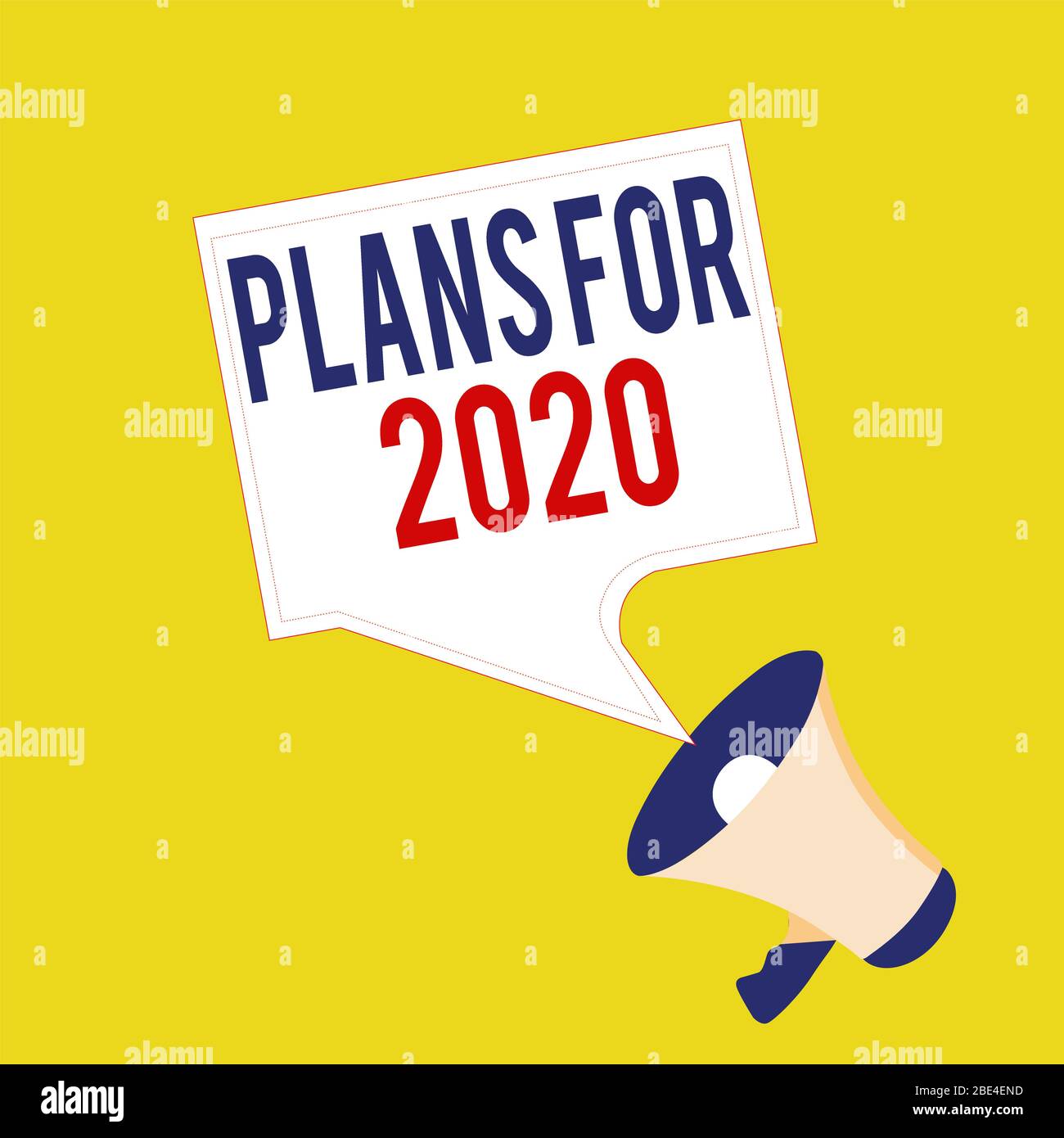 Text sign showing Plans For 2020. Business photo showcasing an ...