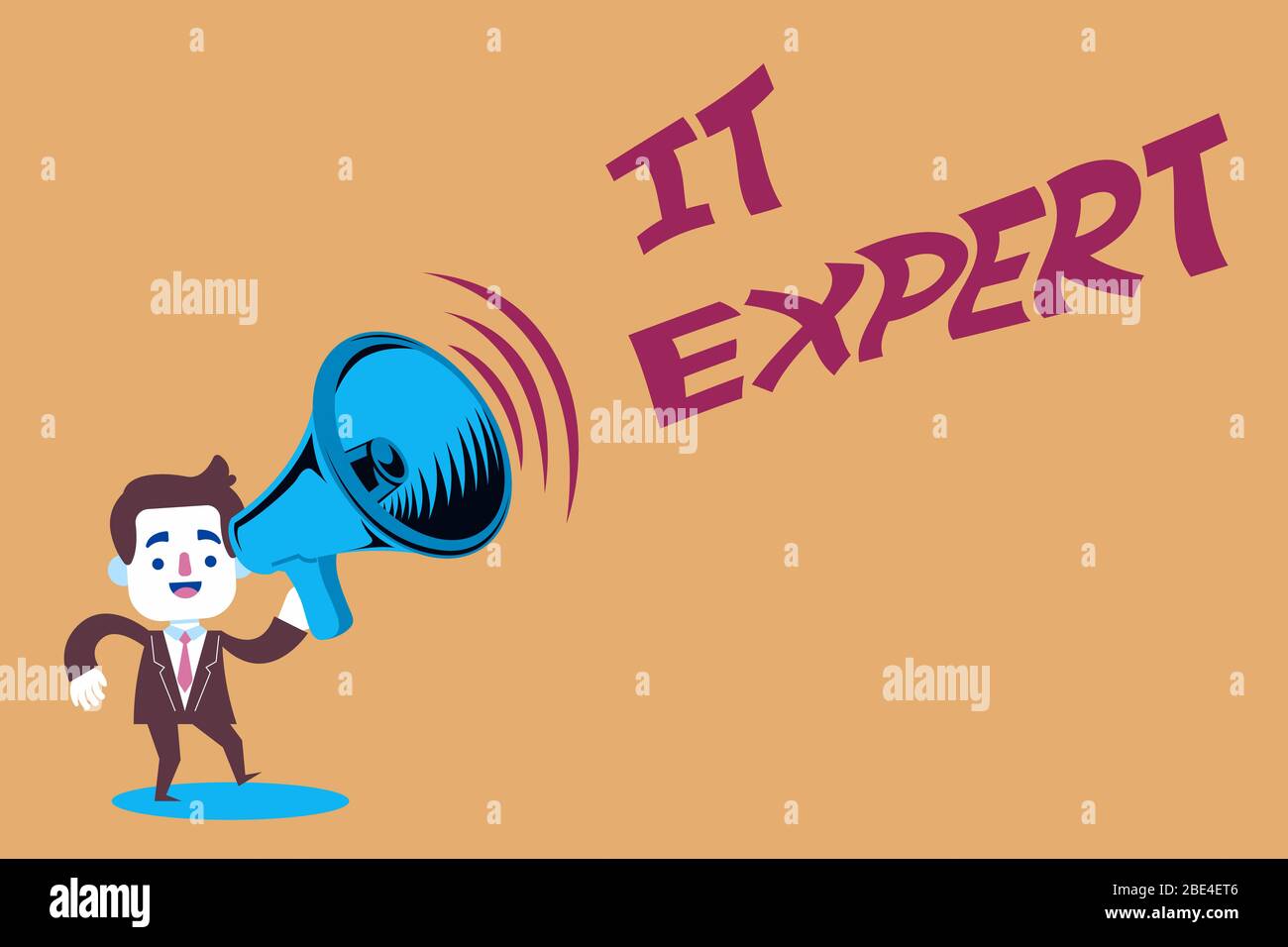 Text sign showing It Expert. Business photo text demonstrating with a ...