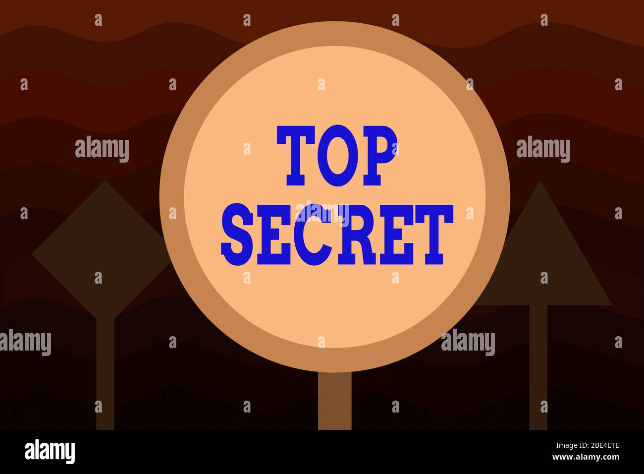 Handwriting text Top Secret. Conceptual photo protected by a high ...