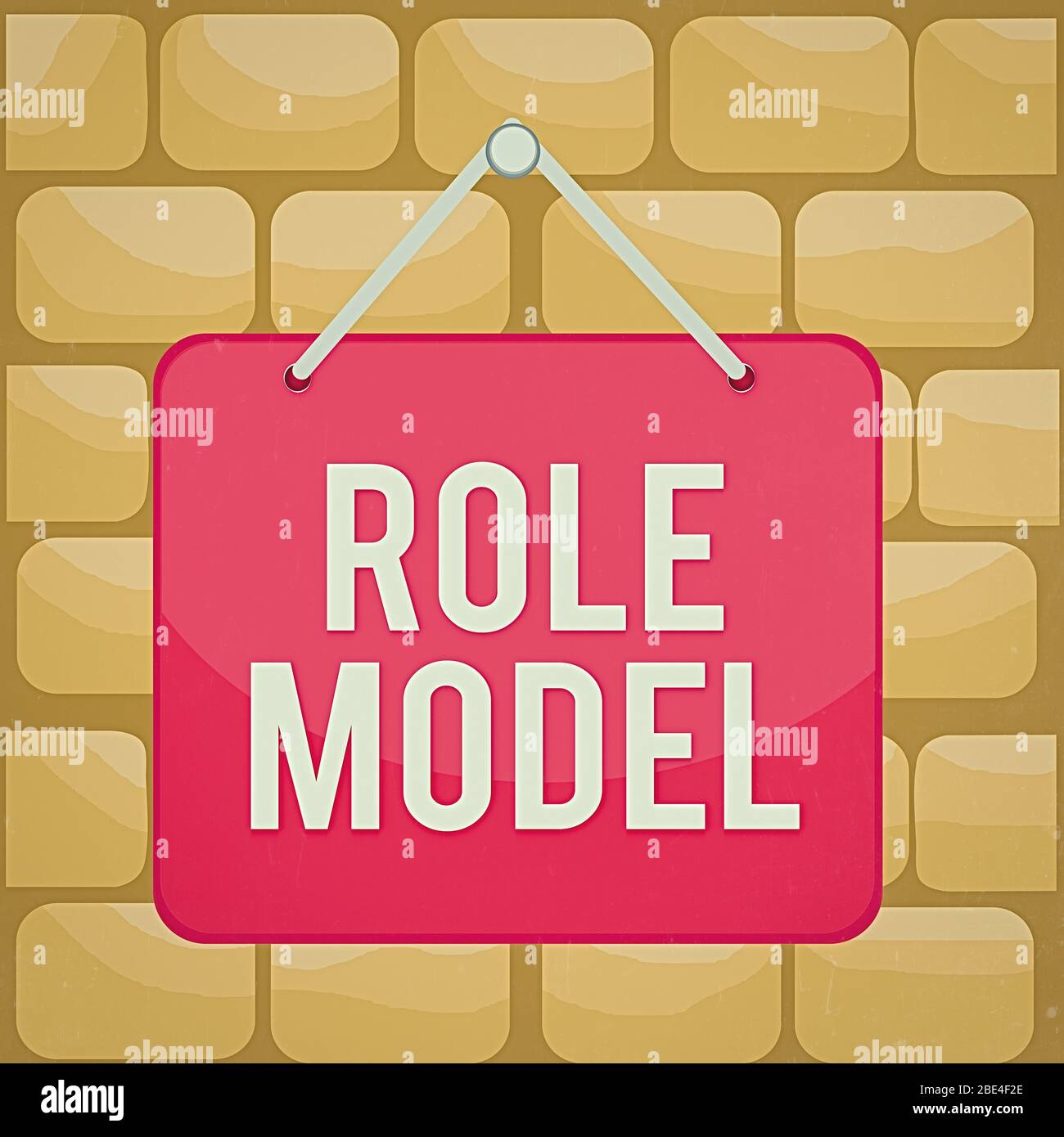 Handwriting text Role Model. Conceptual photo a demonstrating looked to ...