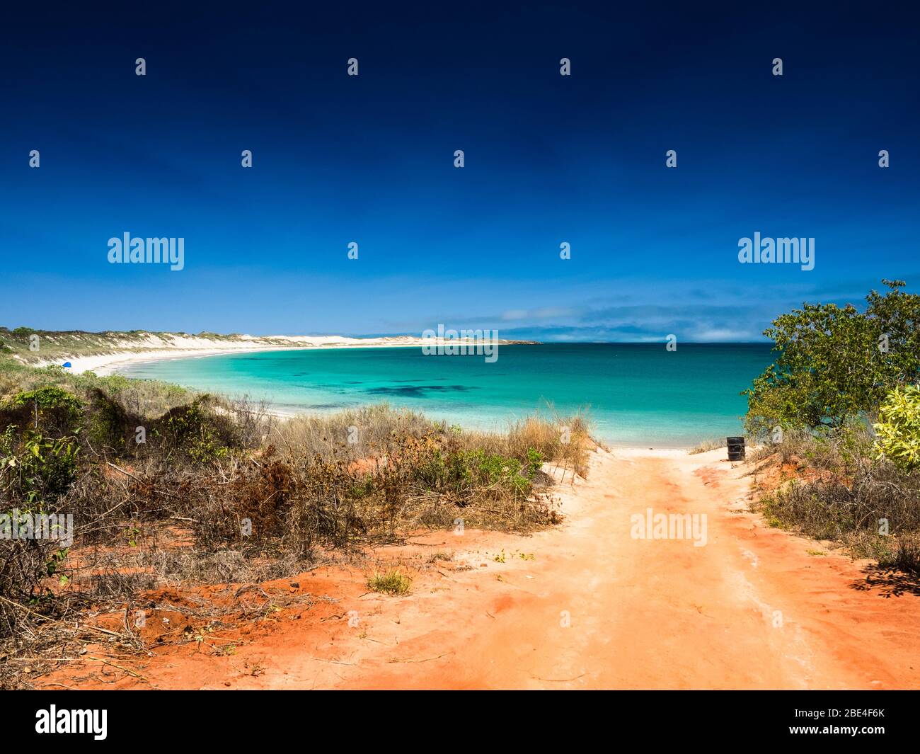 Beach access track and bay at Gnylmarung, Dampier Peninsula, Kimberley ...