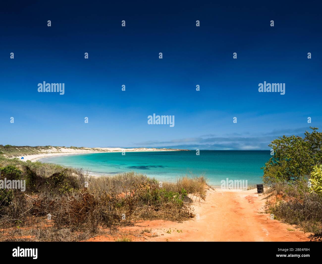 Beach access track and bay at Gnylmarung, Dampier Peninsula, Kimberley ...