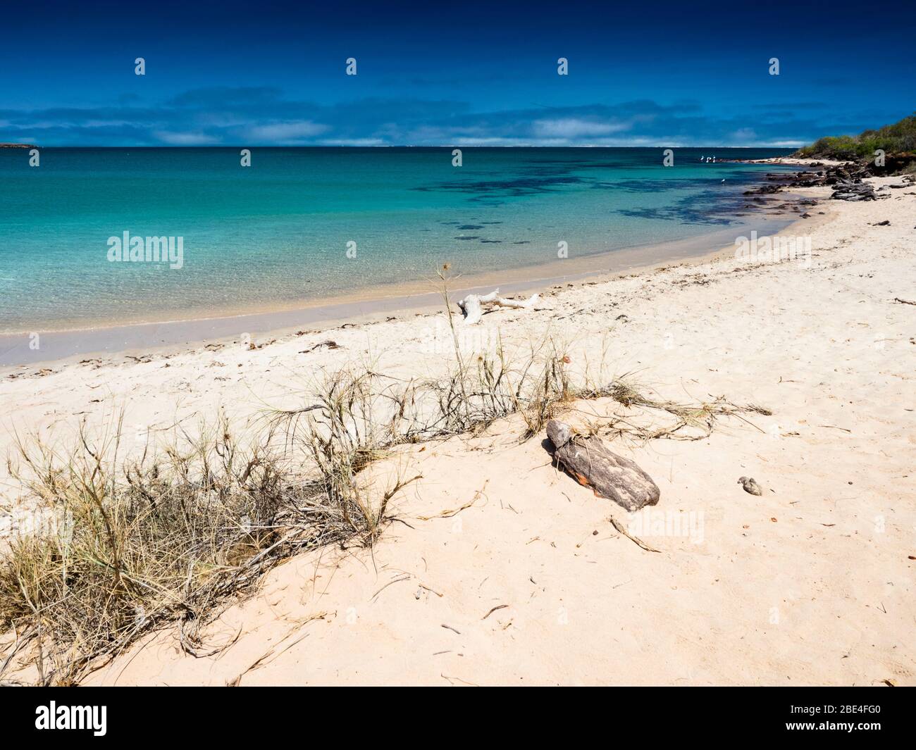 White sand beach and bay, Gnylmarung, Dampier Peninsula, Kimberley ...