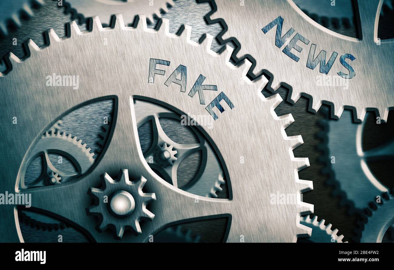 Handwriting text writing Fake News. Conceptual photo Giving information ...