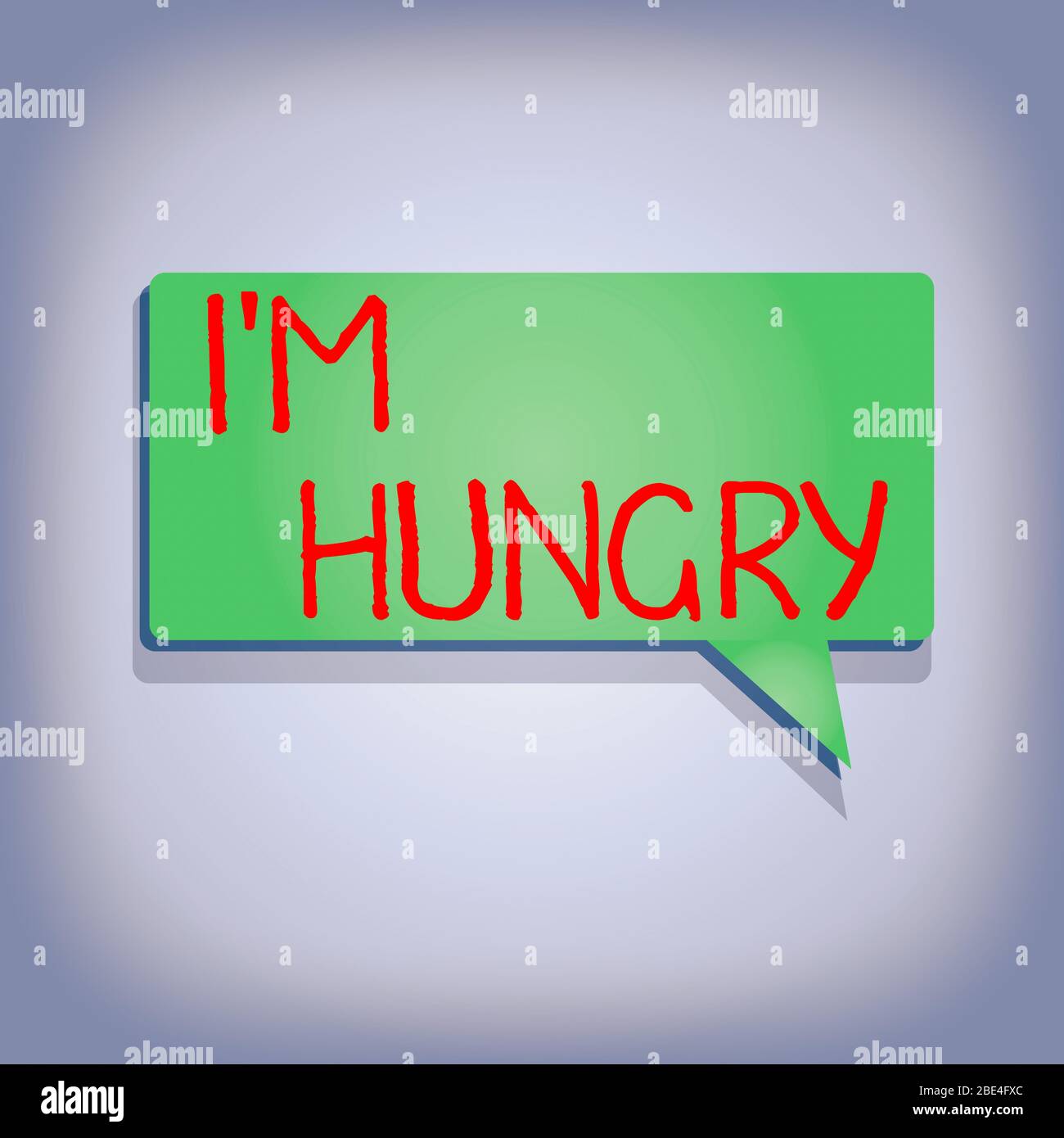 Writing note showing I M Hungry. Business concept for having a strong ...