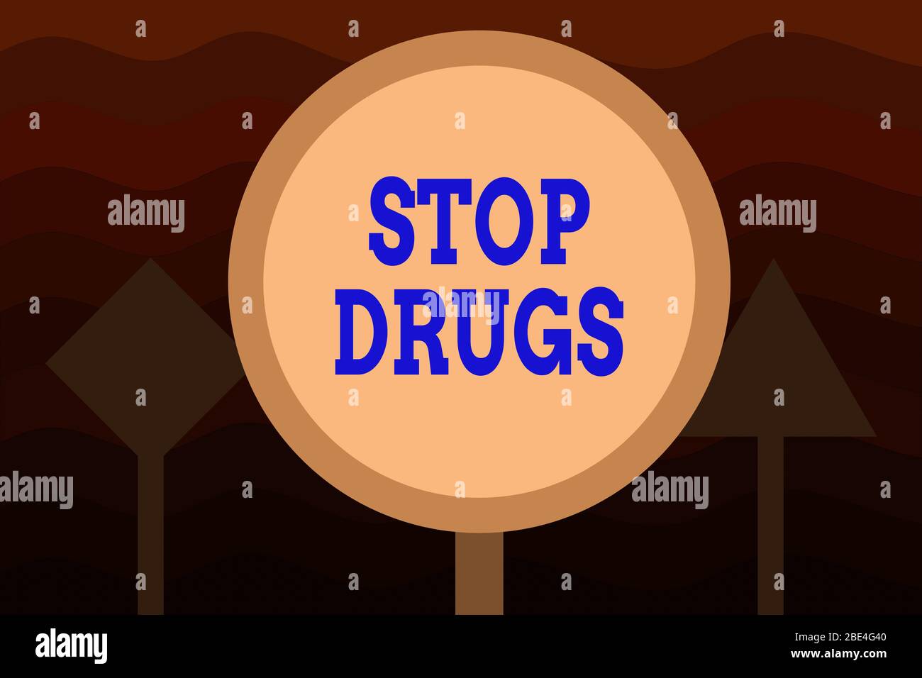 Handwriting text Stop Drugs. Conceptual photo put an end on dependence ...