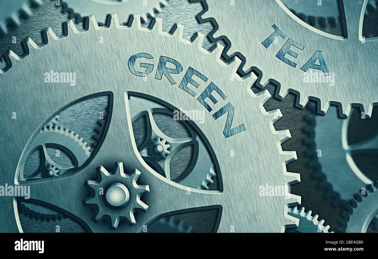 Handwriting text writing Green Tea. Conceptual photo type of tea that ...