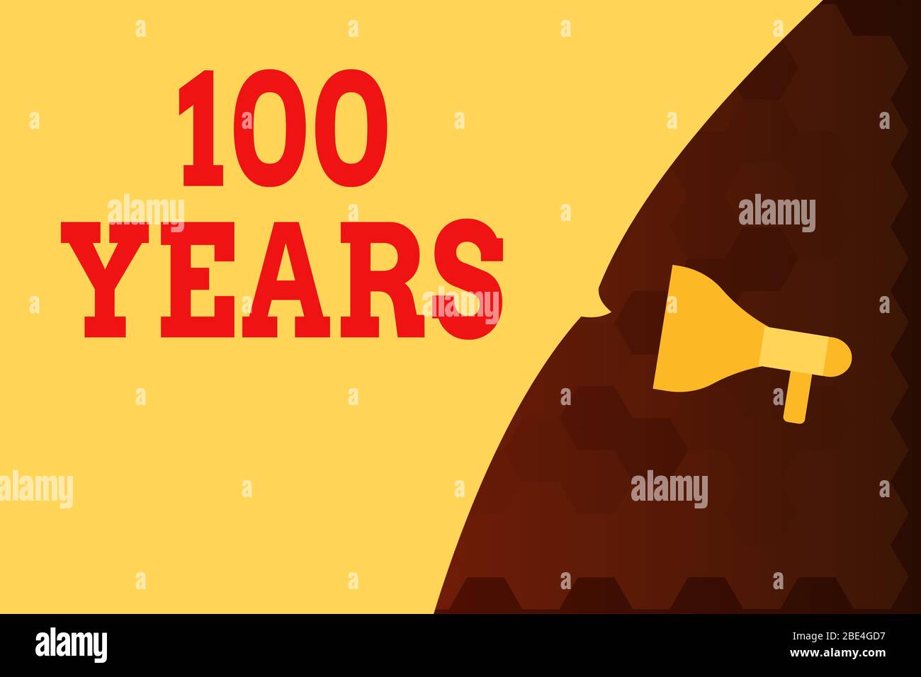Text sign showing 100 Years. Business photo text Remembering special ...