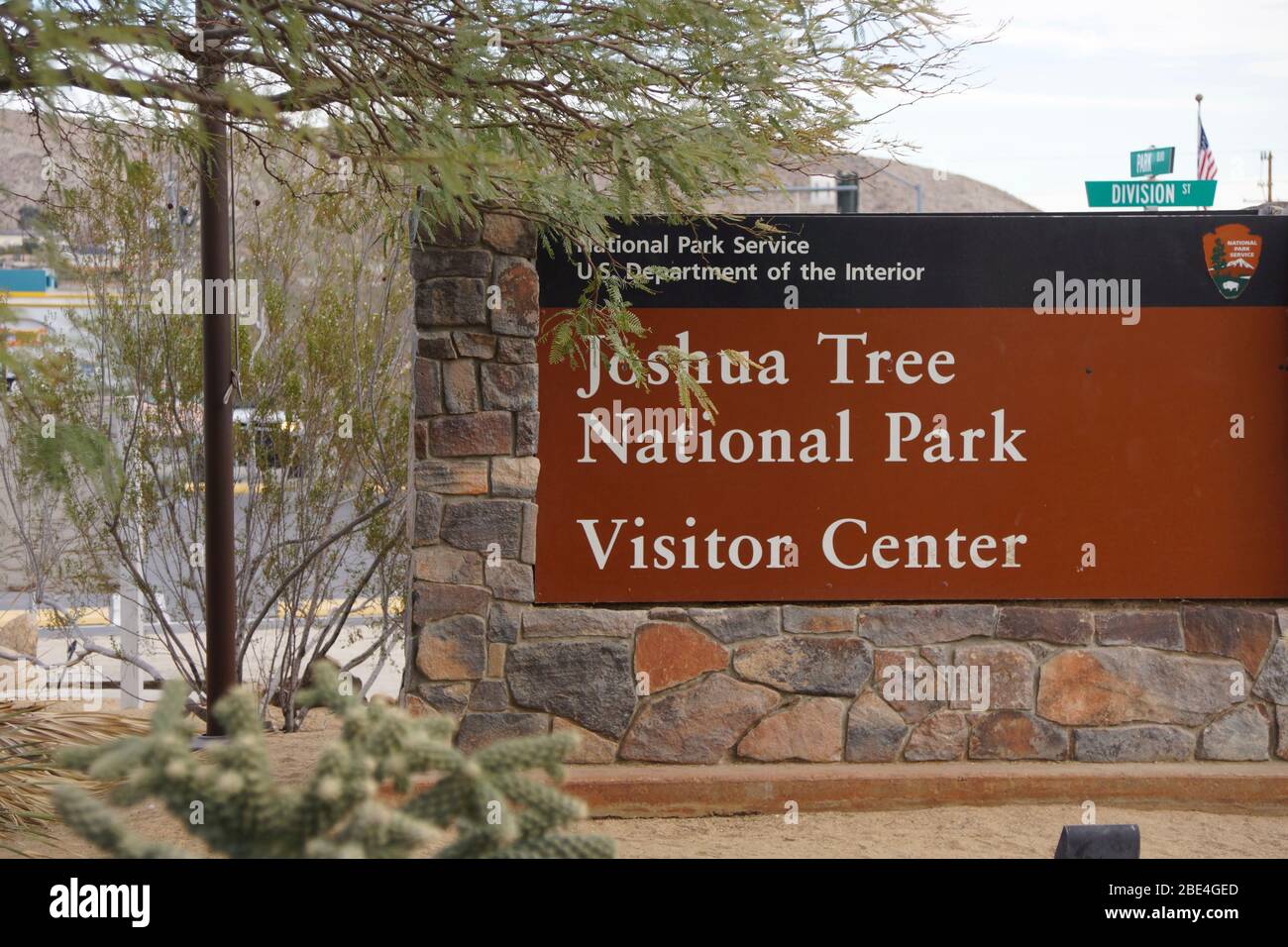 Joshua Tree National Park USA - 16 February 2014 - Entrance to the ...