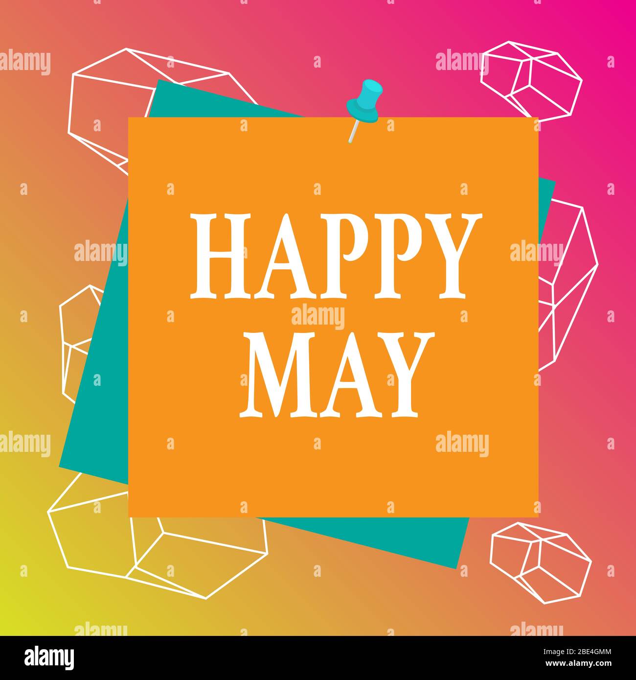 Word writing text Happy May. Business photo showcasing Happy new month ...