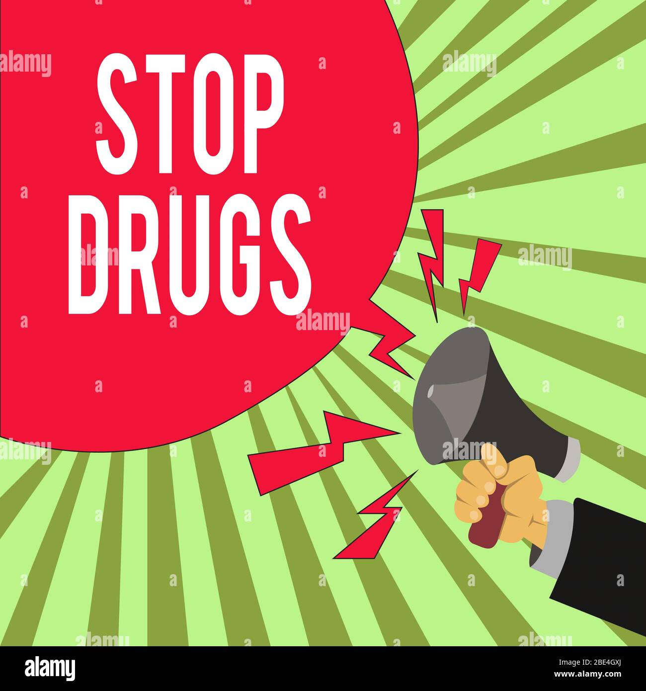 Conceptual hand writing showing Stop Drugs. Concept meaning put an end ...