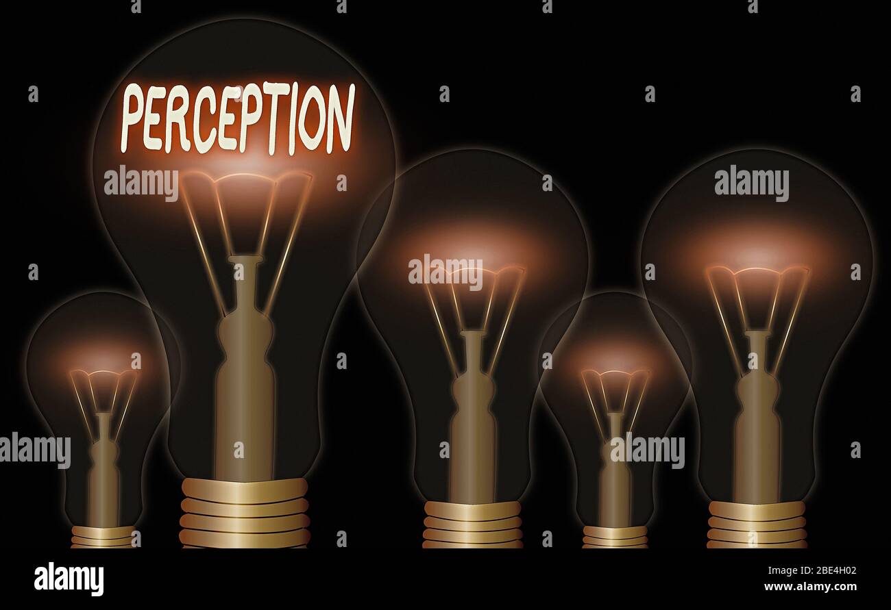 Writing note showing Perception. Business concept for individuals ...