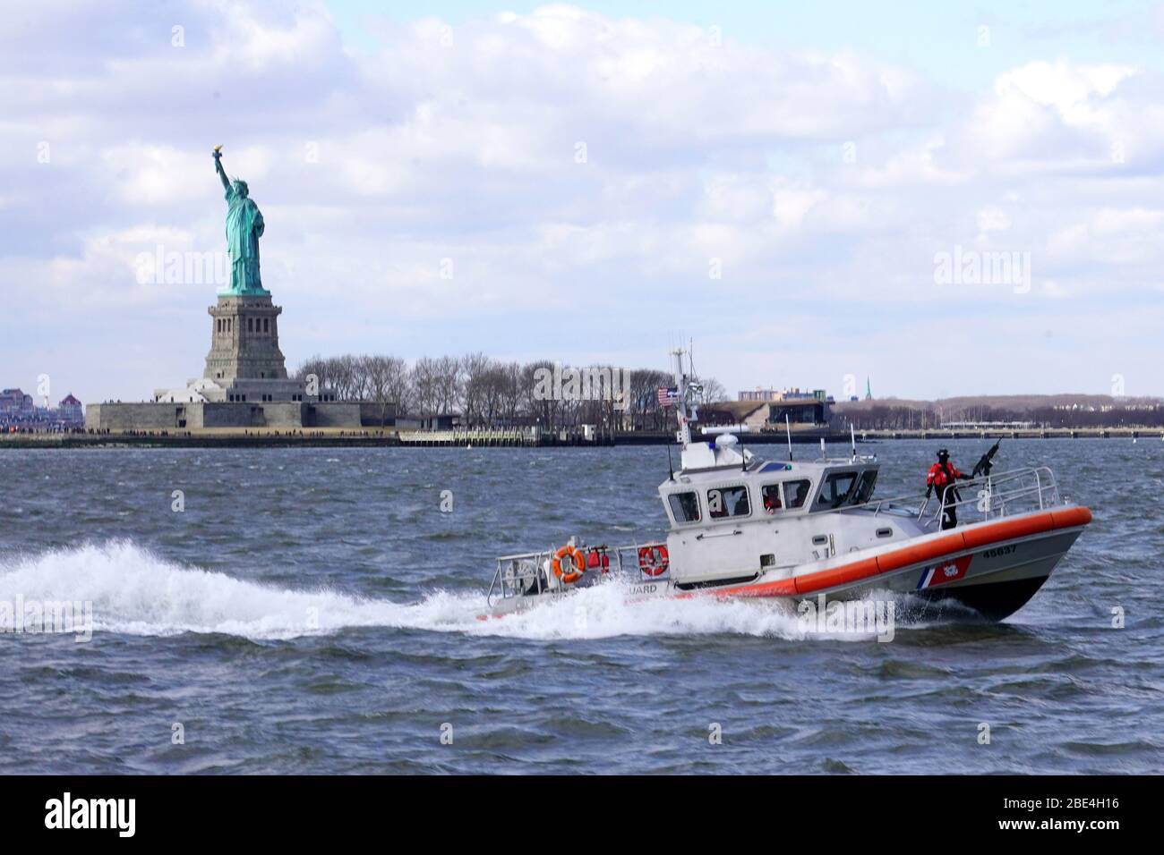 New York, United States. 08th Feb, 2020. A United States Coast Guard 45 ...