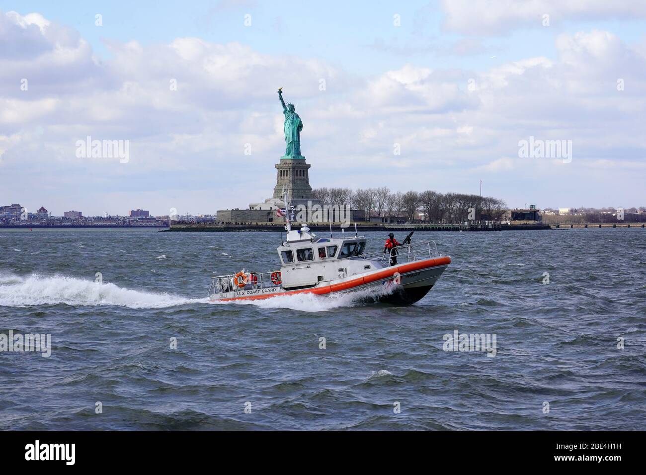 New York, United States. 08th Feb, 2020. A United States Coast Guard 45 ...