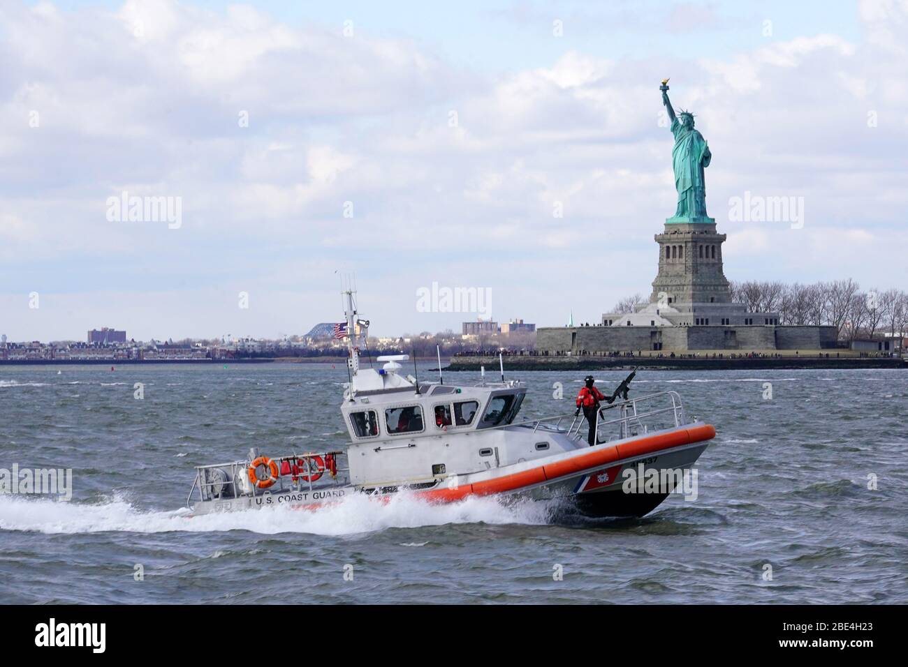 New York, United States. 08th Feb, 2020. A United States Coast Guard 45 ...