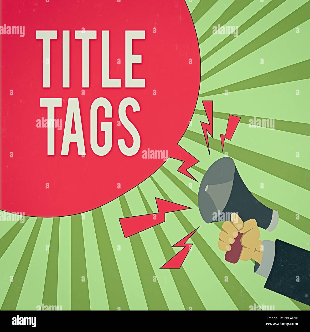 Conceptual hand writing showing Title Tags. Concept meaning the HTML ...