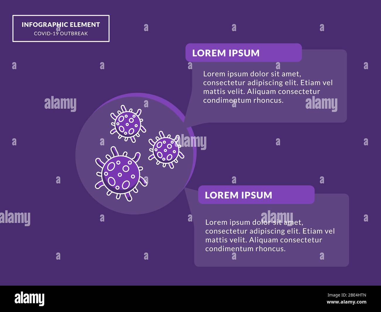 virus information with some infographic element and modern flat style ...